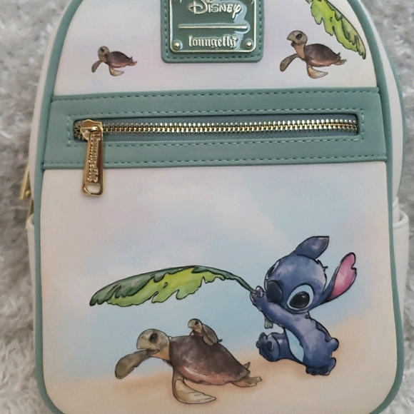Loungefly | Bags | Nwt Loungefly Stitch And Turtle Mini Backpack And ...